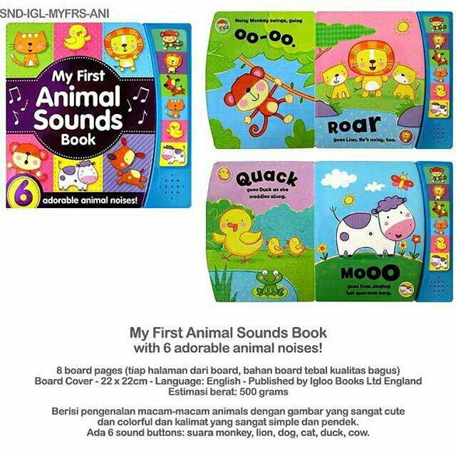 Jual My first animal sounds book | Shopee Indonesia