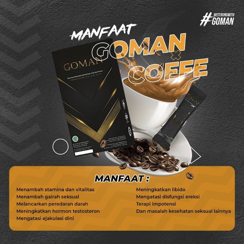 Jual kopi GOMAN Original kopi stamina dan kesehatan 1 box isi 5 sachet ...