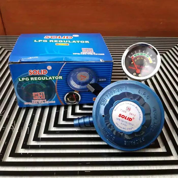 Jual SOLID Regulator Tekanan Rendah Low pressure Kepala Gas + Meteran ...