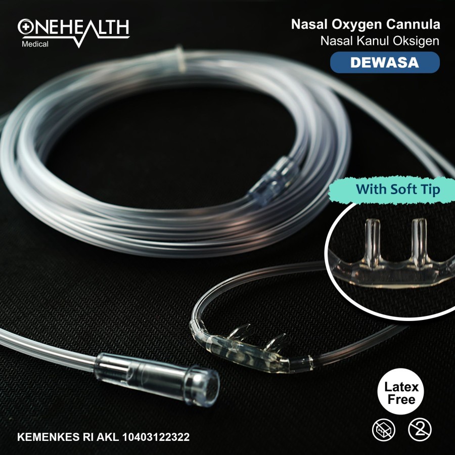 Jual ONEHEALTH NASAL OXYGEN CANNULA DEWASA/NASAL KANUL DEWASA | Shopee ...