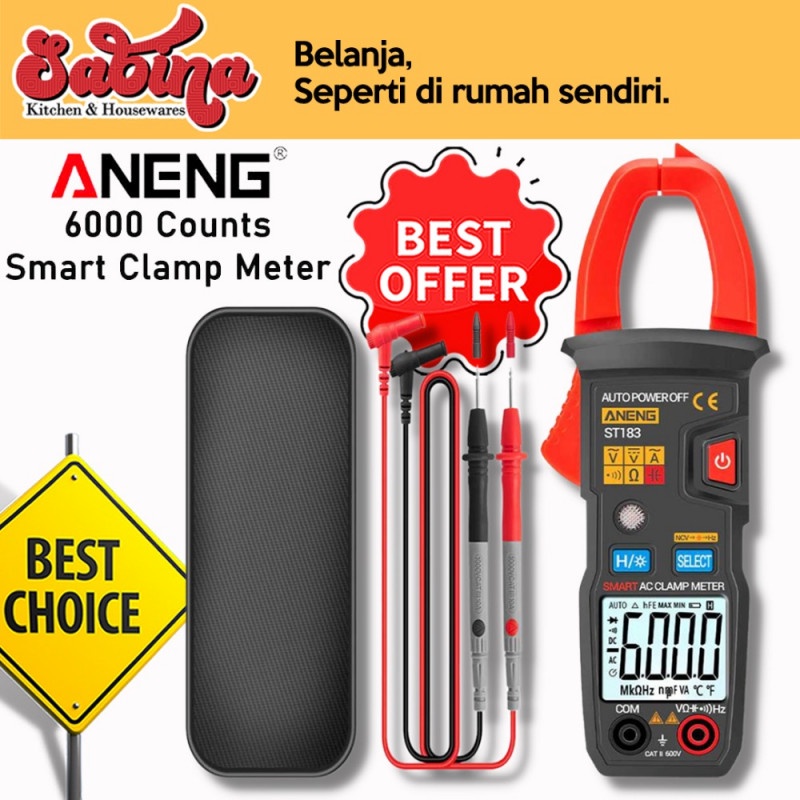 Jual Tang Amper Ampere Digital Clamp Multimeter Voltage Current Tester ...