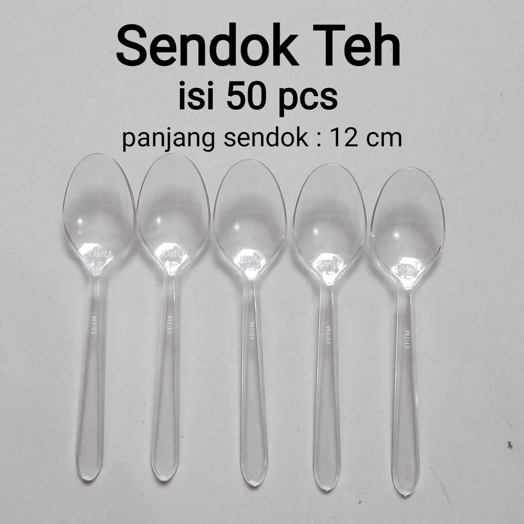 Jual Sendok plastik bening kecil, Sendok teh, sendok eskrim | Shopee ...