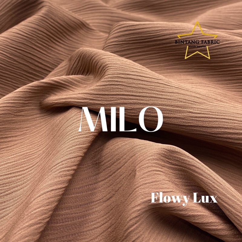 Jual 1 Rol Bahan Kain Flowy Lux Youryu Crinkle Airflow ± 65 yard ...