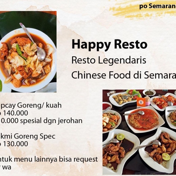 Jual happy resto semarang | Shopee Indonesia