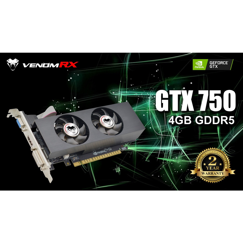 Jual VGA Venomrx Geforce GTX 750 4GB GDDR5 - GTX750 4G GDDR5 | Shopee ...