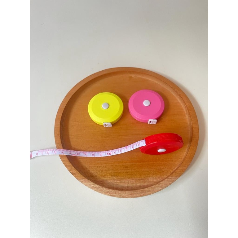 Jual Meteran Gulung Mini Bulat 150 CM Praktis Meteran Jahit Kain ...