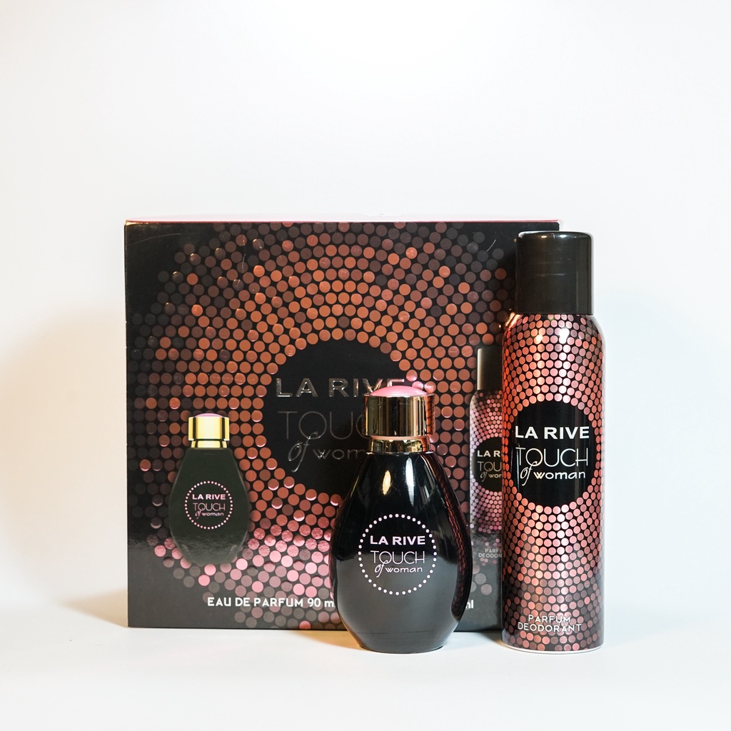 Jual La Rive Touch Of Woman Gift Set Perfume & Deodorant Spray EDP 90 ML | Shopee Indonesia