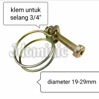 Jual wire clamp 3/4" - klem untuk selang air 3/4 inchi kleman kawat ...