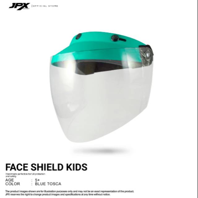 Jual HELM PELINDUNG WAJAH APD FACE SHIELD ANAK-ANAK MEREK JPX WARNA ...