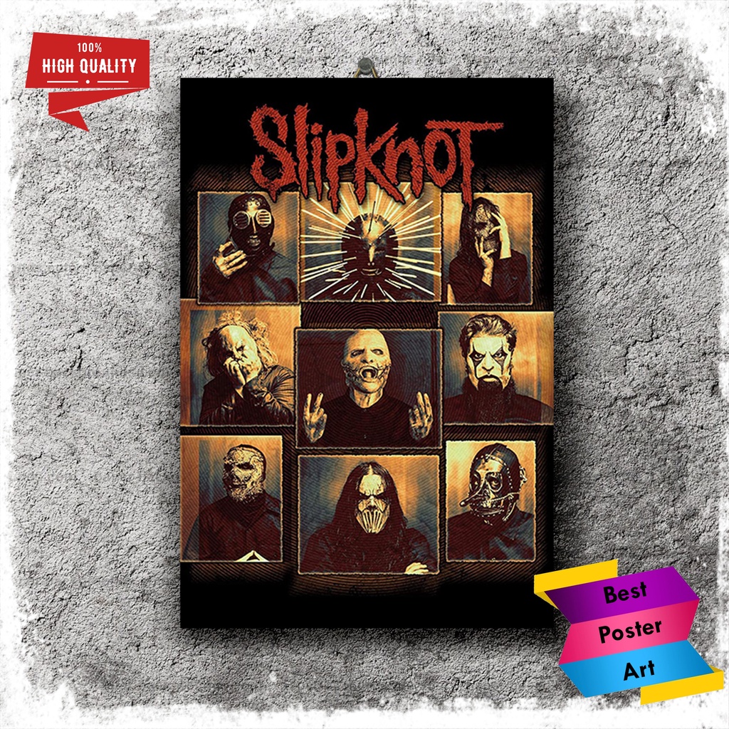 Jual Poster Hiasan Dinding SLIPKNOT Dekorasi Kamar Pajangan Gitar Musik ...