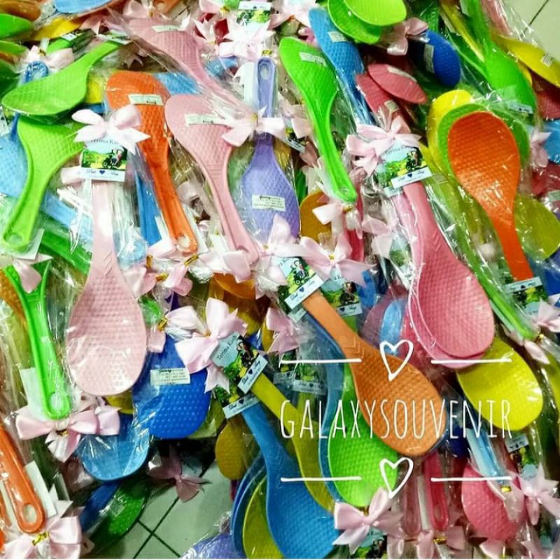 Jual Sendok Nasi Tanaka Kemas Plastik+Pita | suvenir nikah wedding ...