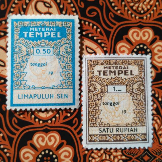 Jual Materai 50 Sen dan 1 Rupiah Tahun 1960-1970 Original-MTR0029 ...