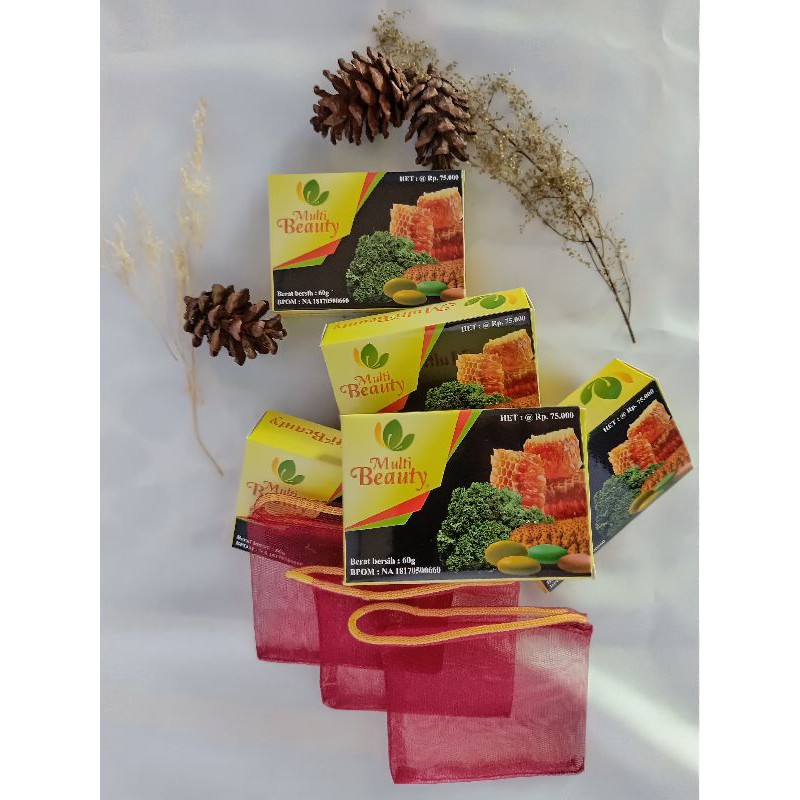 Jual Multi Beauty Soap + (Free jaring sabun) | Shopee Indonesia