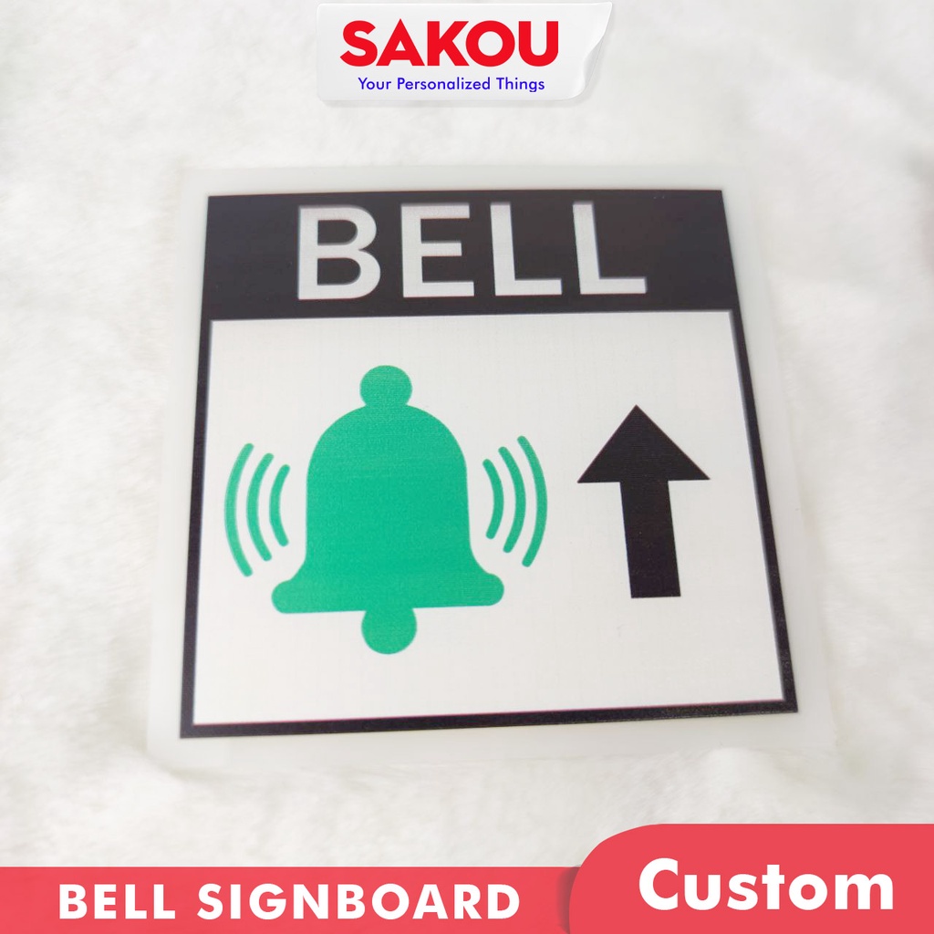 Jual BELL Sign Board Custom Ukuran dan Desain Papan Tanda Akrilik Print ...