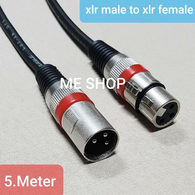 Jual KABEL MIC MICROPHONE XLR MALE TO XLR FEMALE 5M CANARE JAPAN ...