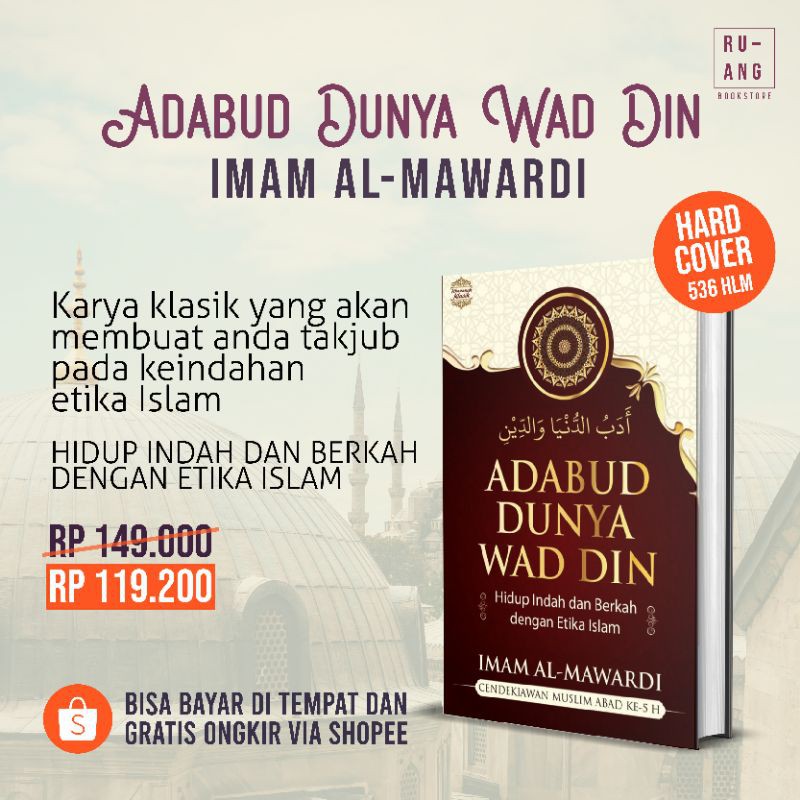 Jual Adabud Dunya Wad Din - Imam Al Mawardi - Kitab Terjemahan Original Segel | Shopee Indonesia
