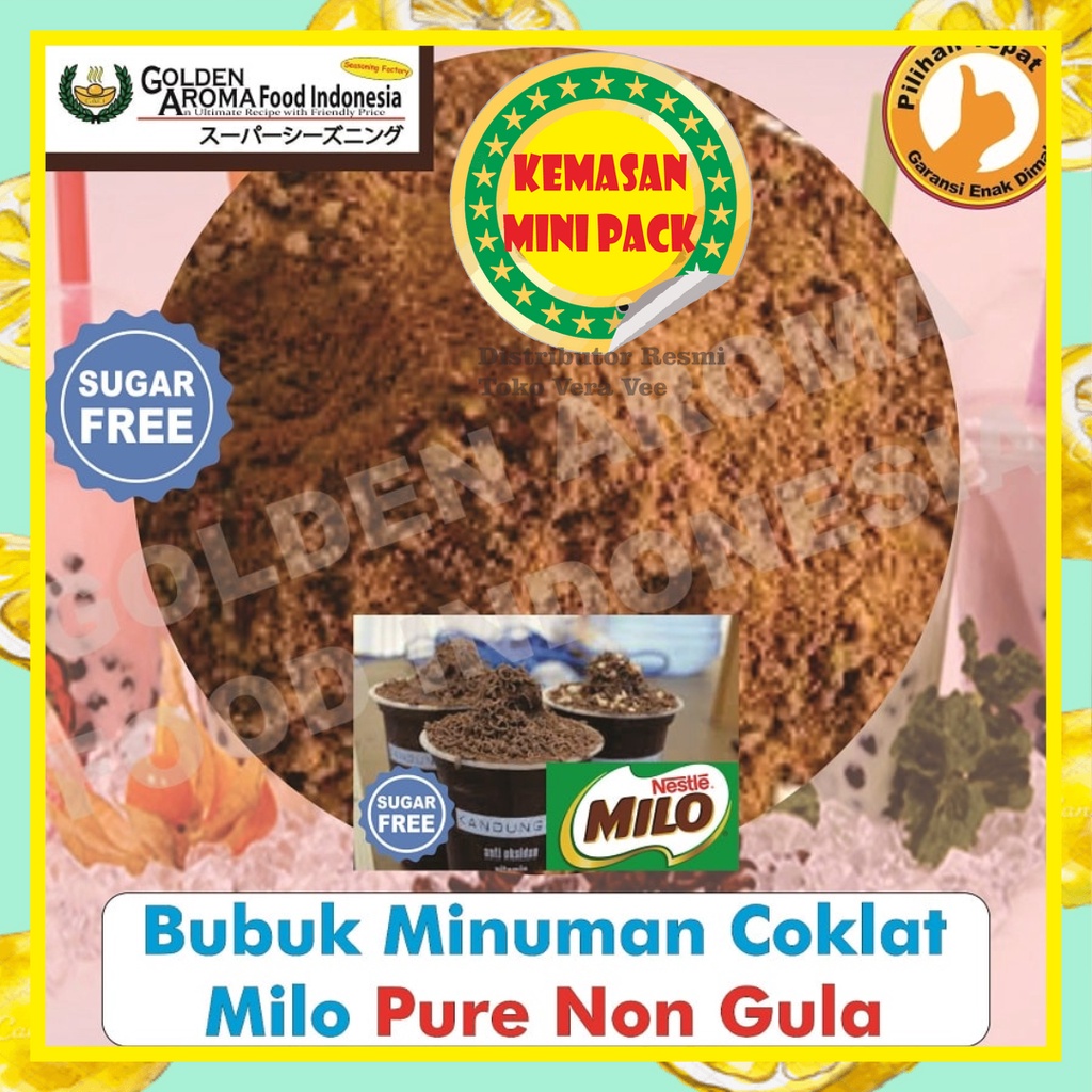 Jual Bubuk Minuman Rasa Coklat Milo Non Gula 50Gr Minuman Powder Coklat ...