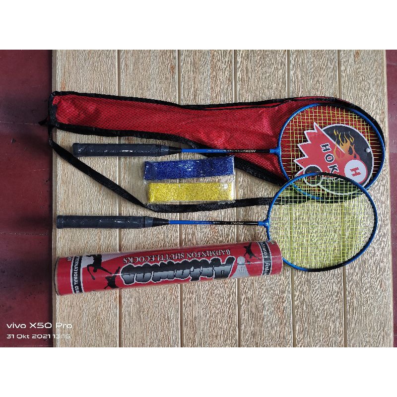 Jual RAKET BADMINTON ANAK SEPASANG +GRIP+ KOK | Shopee Indonesia
