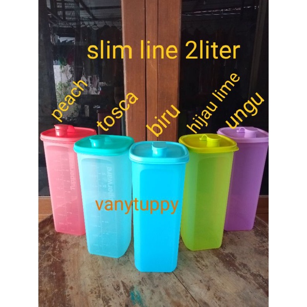 Jual Botol minum slim line 2 liter tupperware 1pcs | Shopee Indonesia