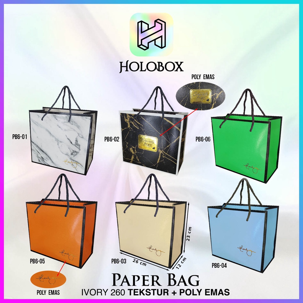 Jual Paper Bag Kado Aesthetic / Tas Souvenir Jumbo / Bungkus Kado / PB6 ...