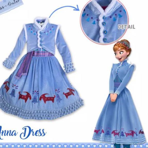 Jual TZU NEW Dress Elsa Anna Frozen 2 - 9 Tahun | Baju Elsa Frozen ...