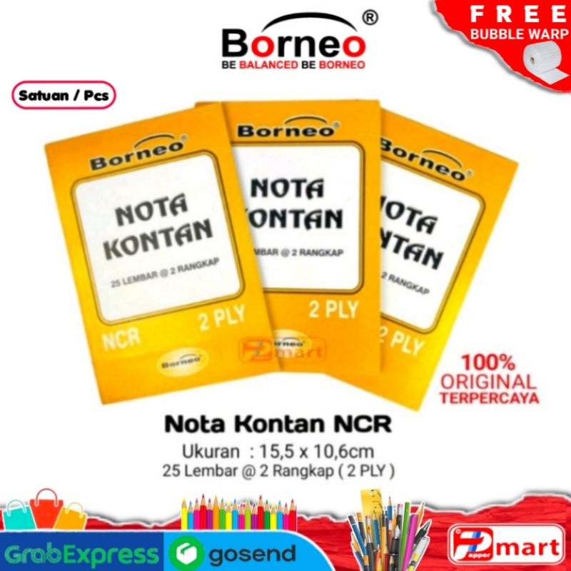 Jual Nota Kontan Kecil NCR 2 ply / Buku Nota Rangkap 2 (pcs) | Shopee ...