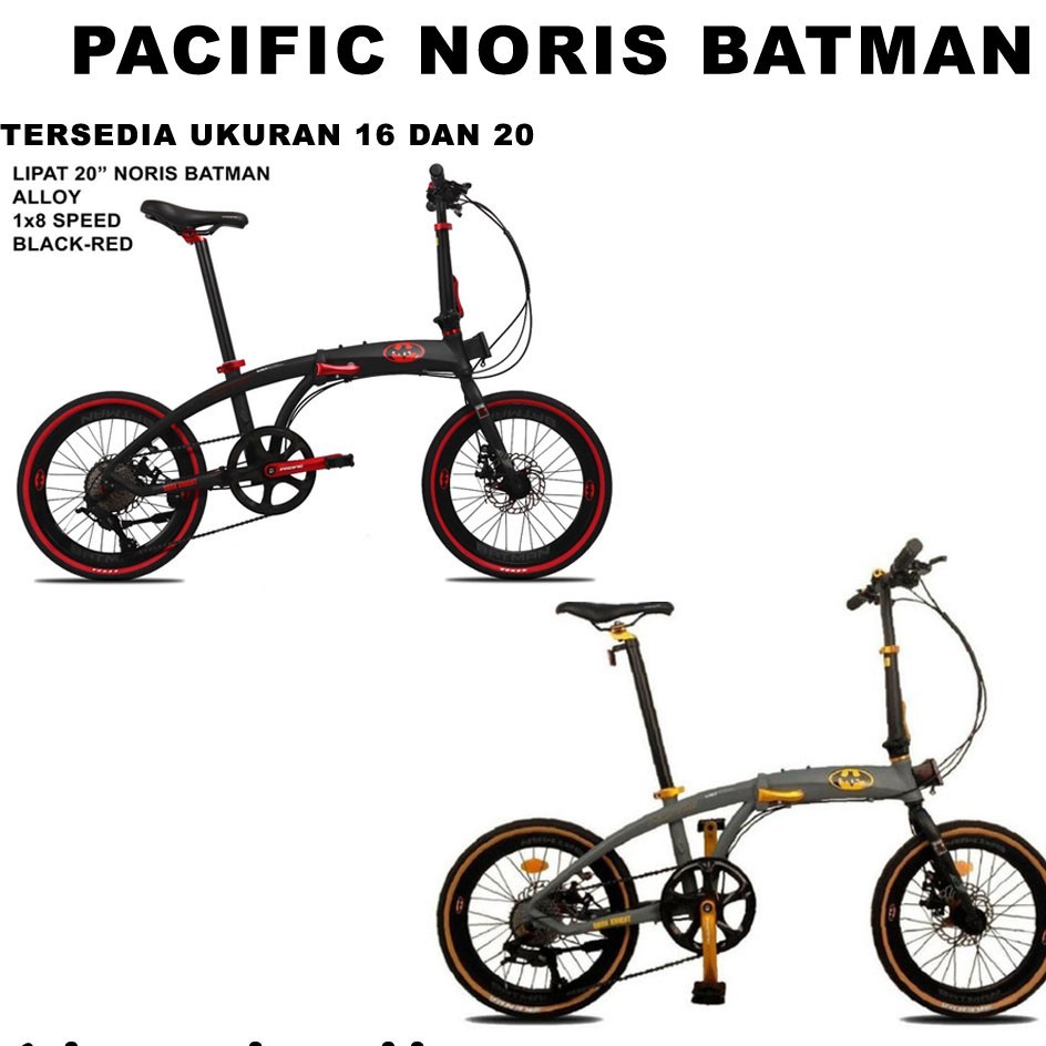 Jual Mutiara Sepeda - SEPEDA LIPAT 16 INCH PACIFIC NORIS BATMAN ...