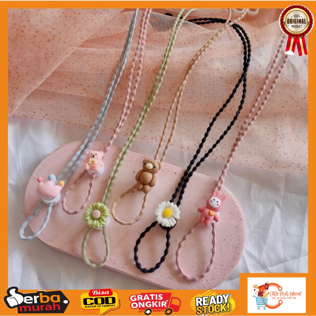 Jual Little Mall STRAP MASKER 2IN1 KARAKTER LUCU TALI ULIR KONEKTOR ...