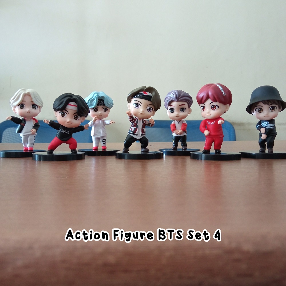Jual Action Figure BTS Set isi 7 / Koleksi Pajangan Action Figure Kpop ...