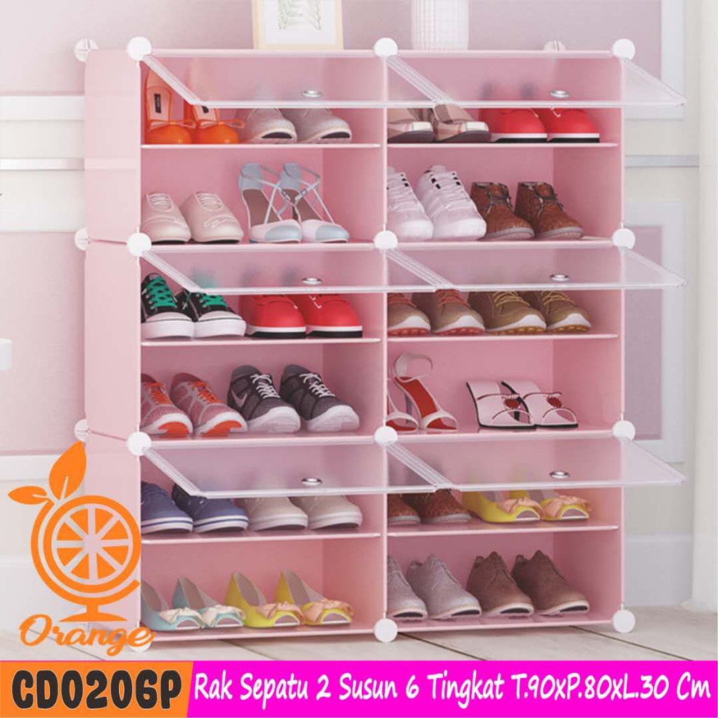 Jual Rak Sepatu Portable Rak 2 Susun 6 Tingkat Rak Sepatu 6 Tingkat Rak ...