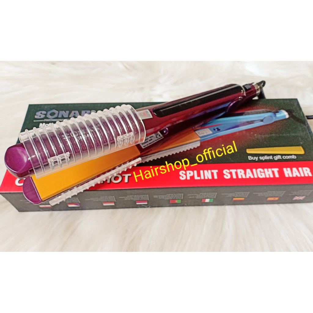 Jual Catokan 2in1 Sonar sn 840 Catokan plat lurus dan curly original ...