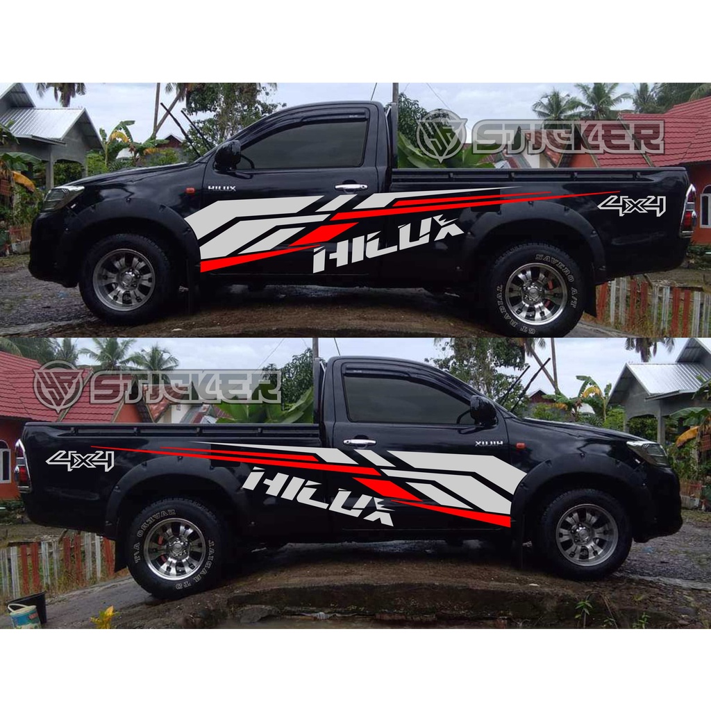 Jual sticker promo polet mobil singel cabin hilux ranger triton strada ...