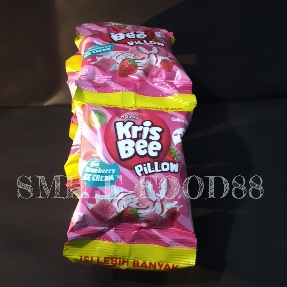 Jual Krisbee Pillow Rasa Strawberry Ice Cream 12g isi 10 pcs | Shopee ...
