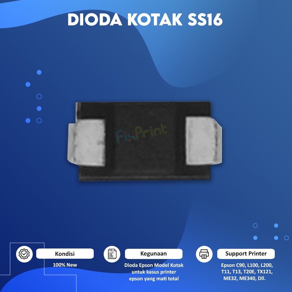 Jual Dioda SS16 SS14 SMD, Dioda Kotak Printer Epson TX121 L100 L200 ...