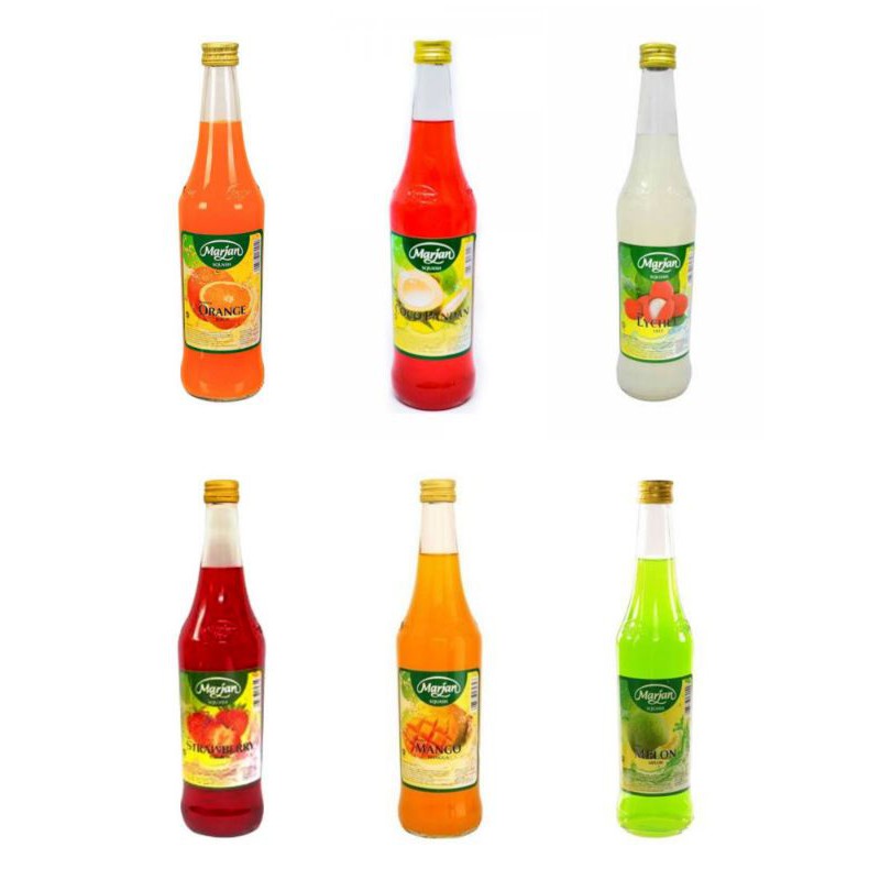 Jual SIRUP MARJAN SQUASH 450ml All Varian Rasa Leci Orange Jeruk Coco ...