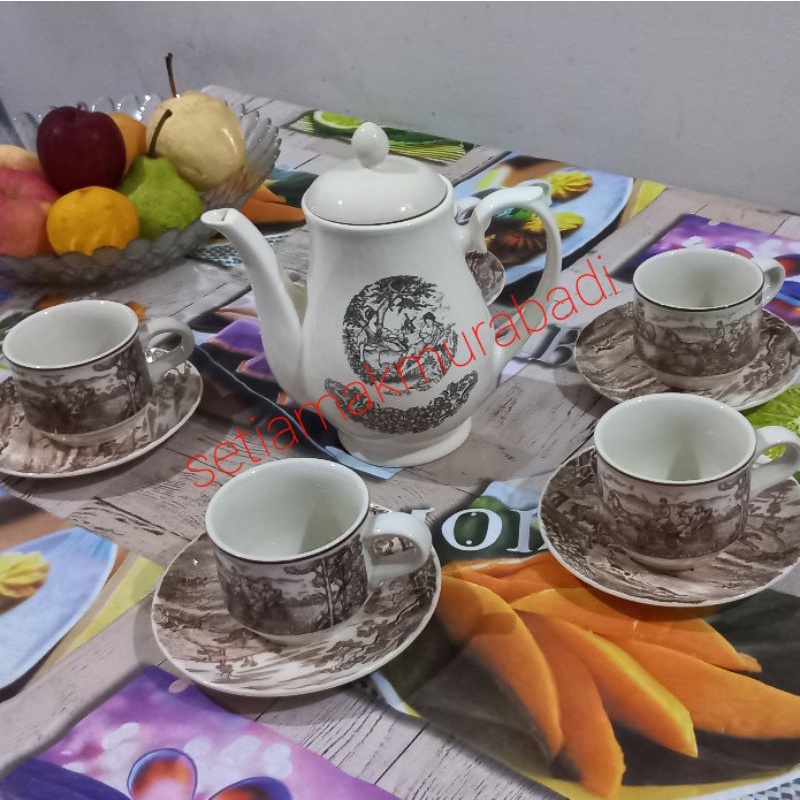Jual Tea Set Keramik Sango Stone Ware | Shopee Indonesia
