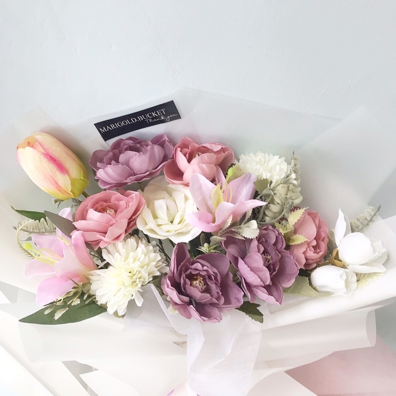 Jual Buket bunga artificial / buket wisuda (Harga termasuk packing ...