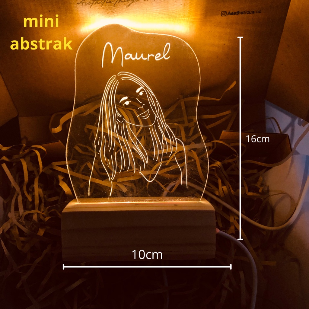 Jual Custom Acrylic led/ lampu tidur / led akrilik/ kado wisuda ...
