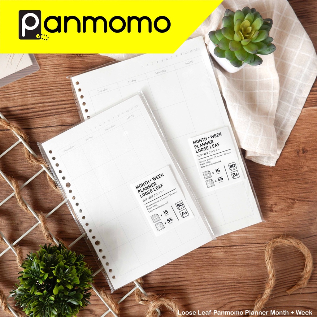 Jual Panmomo Loose Leaf B5 Planner Monthly + Weekly | Shopee Indonesia