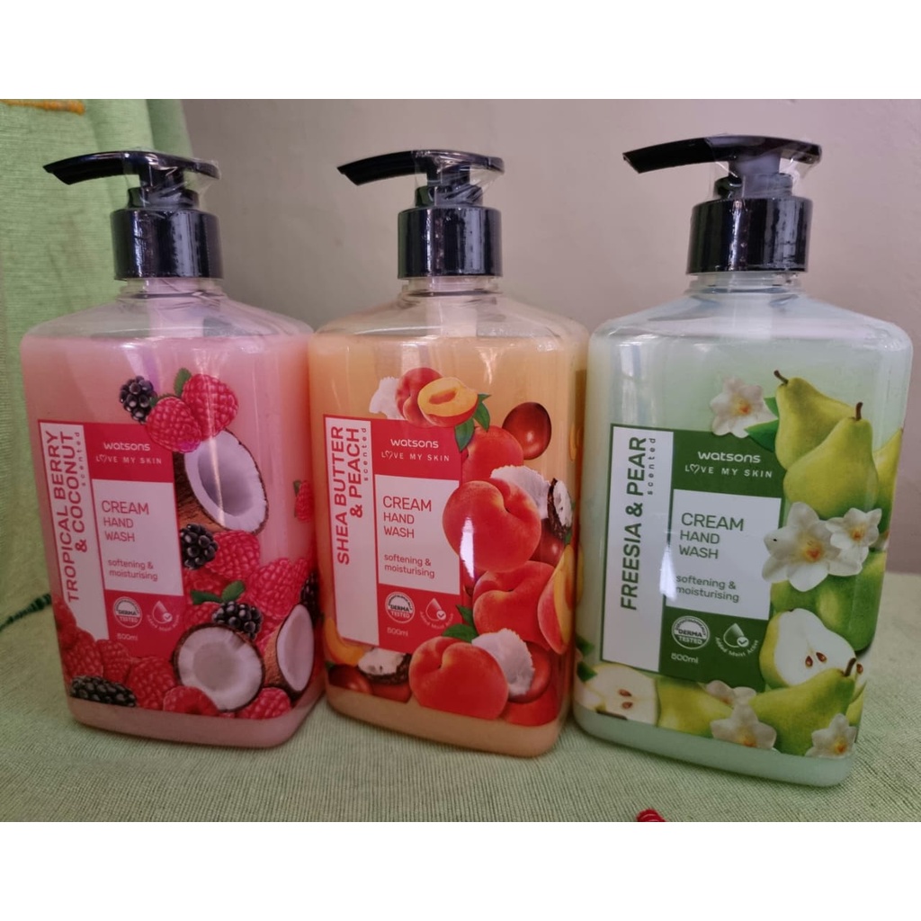 Jual Watsons Sabun Cuci Tangan Hand Wash 500ml fruity scent | Shopee ...