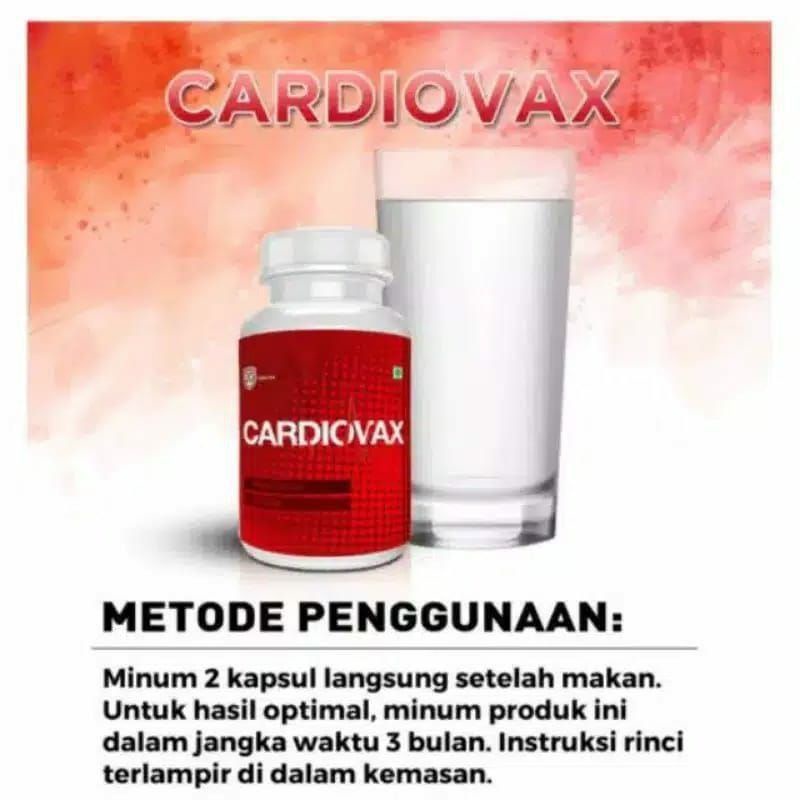 Jual Obat hipertensi kolestrol jantung & stroke CARDIOVAX Asli 100% ...