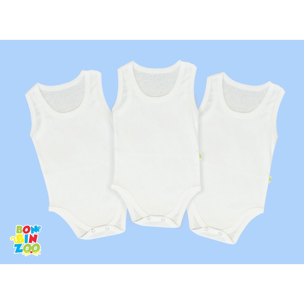Jual 1 Pcs Singlet Putih 100% Cotton SNI Bonbinzoo Popok Bayi ...