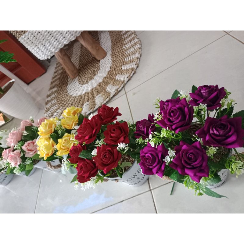 Jual mawar baldu vas kaleng | Shopee Indonesia
