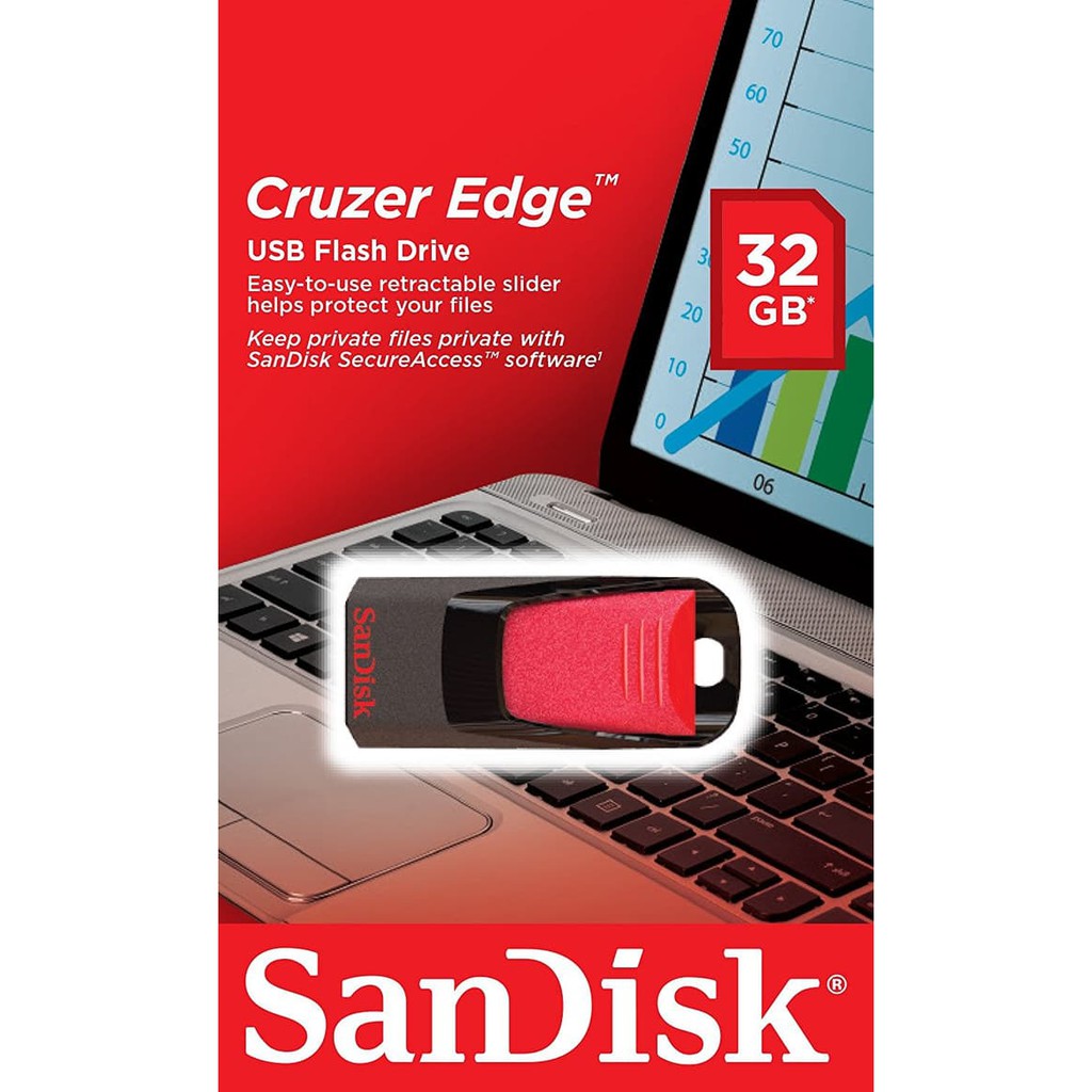 Jual Flashdisk Sandisk Cruzer Edge CZ51 32GB ORIGINAL | Shopee Indonesia