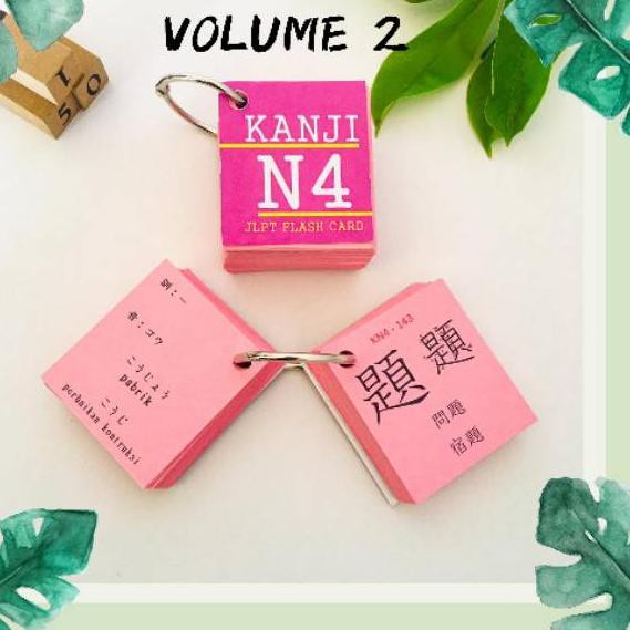 Jual Jangan Ketinggalan order.. KARTU KANJI JLPT N4 VOLUME 2 FLASHCARD PRAKTIS - RSP FLASH CARDS ...