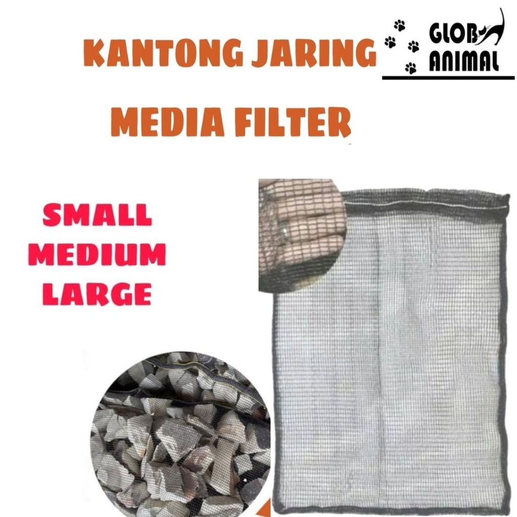 Jual JARING KANTONG SMALL MEDIA FILTER KOLAM BIOBALL ZEOLITE BIORING ...
