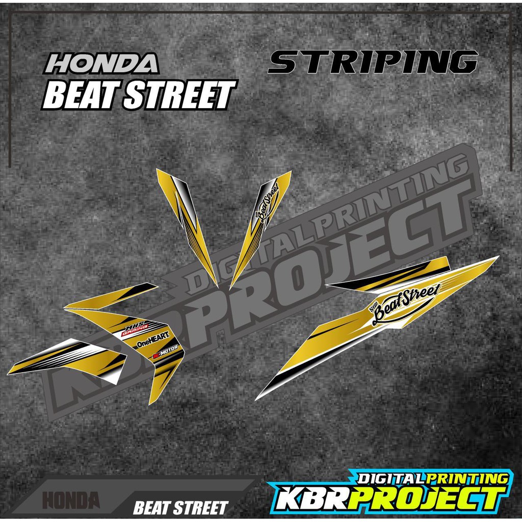 Jual (cod) BEAT STREET BEAT ESP FI NEW Stiker Motor Striping Variasi ...