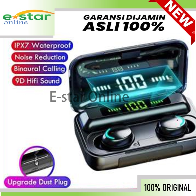 Jual HEADSET HEDSET HETSET HADSET HENSET HANSET HESET TWS EARPHONE F9-5 ...