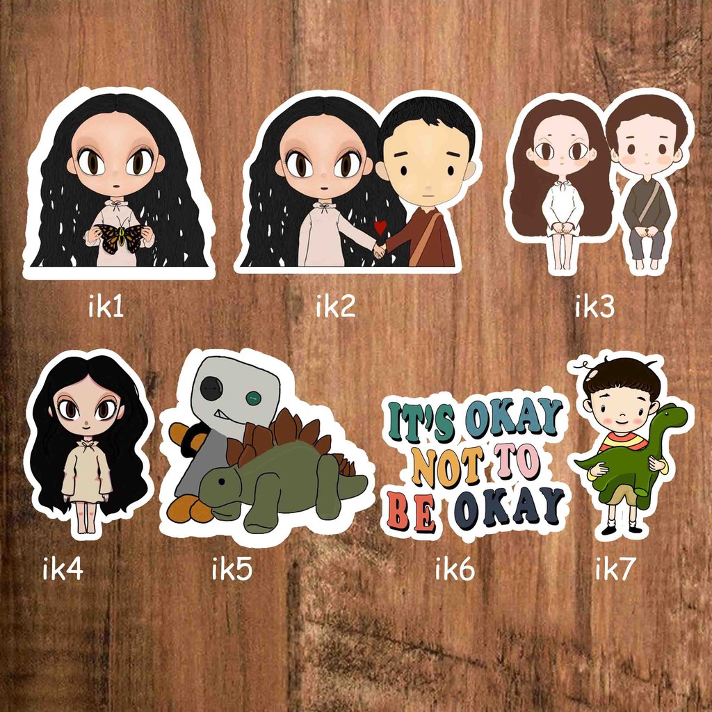 Jual stiker sticker drama korea drakor it's okay to not be okay ...
