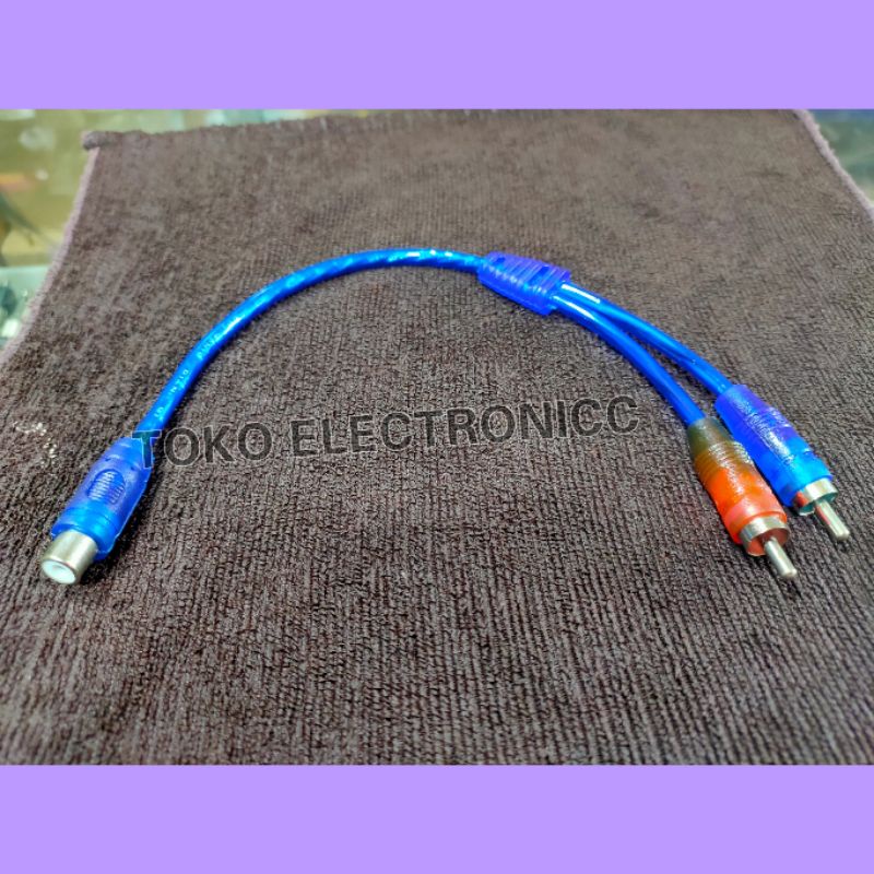 Jual Kabel RCA Female to 2 RCA Male | Shopee Indonesia